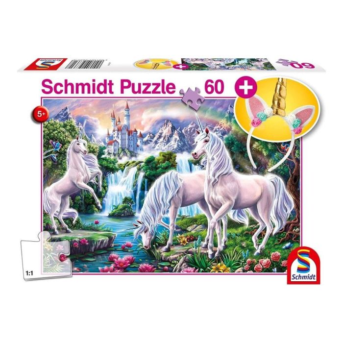 Schmidt Puzzle 60 Db Csodálatos Unikornisok Egyszarvú Hajráffa